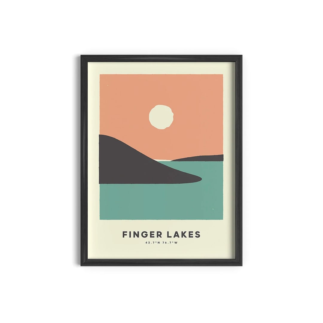 Finger Lakes Print - Etsy