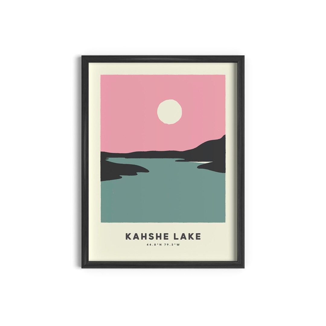 Kahshe Lake Print - Etsy