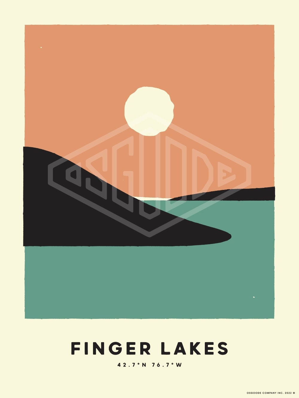 Finger Lakes Print | Etsy