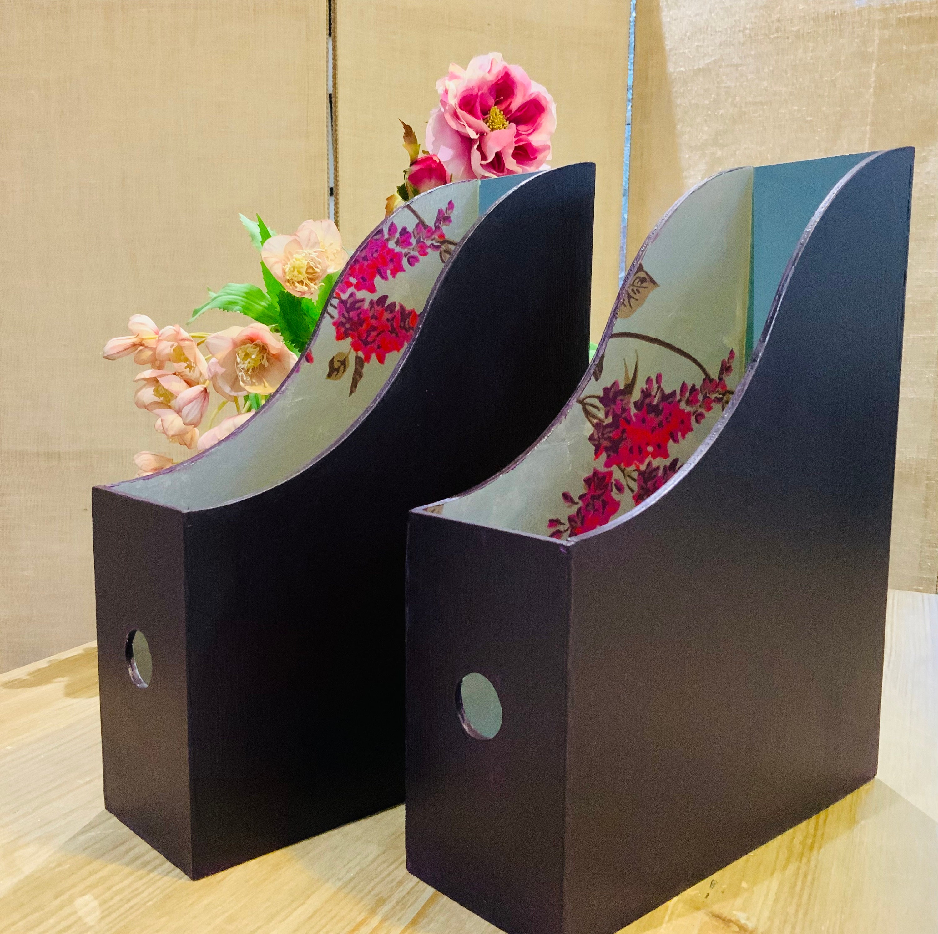 Magazine Box File. Solid Wood Hand Painted and Finished With - Etsy