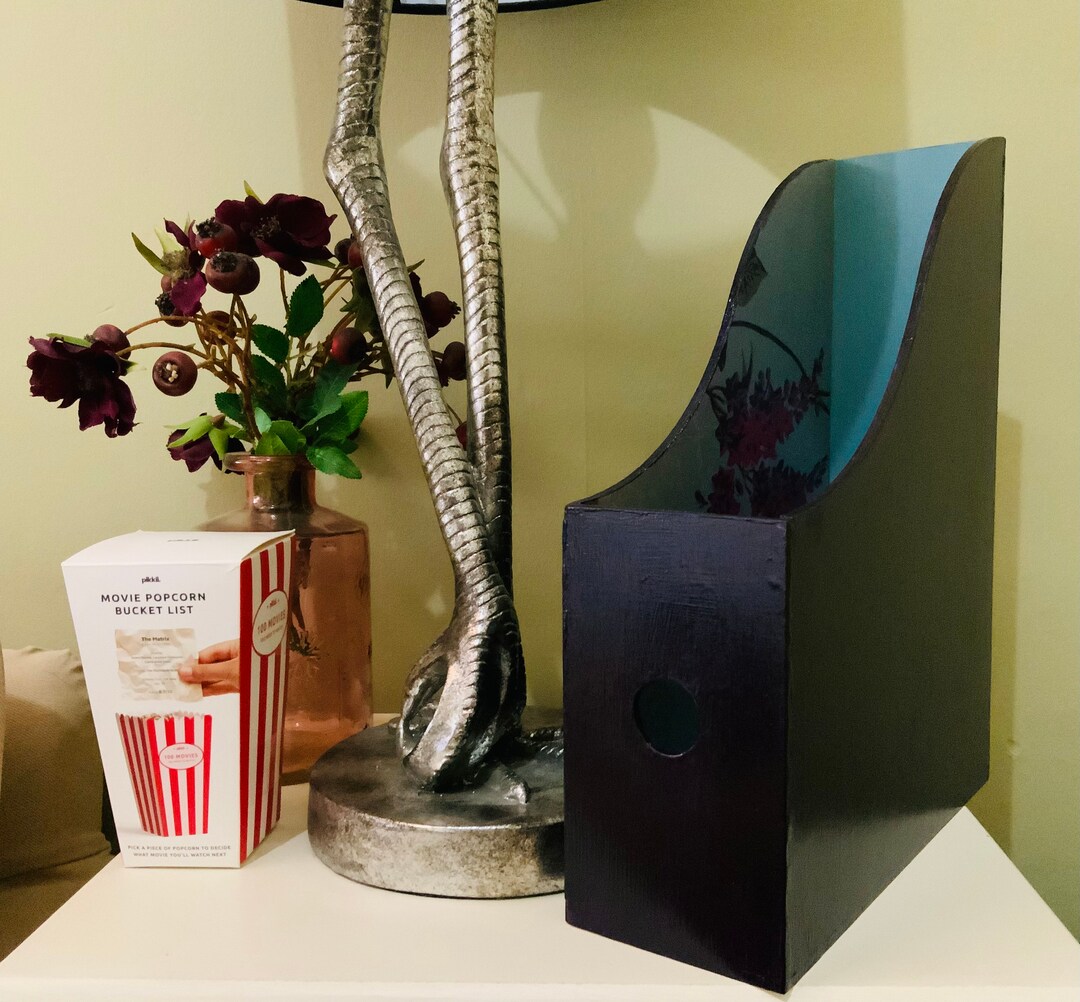 Magazine Box File. Solid Wood Hand Painted and Finished With - Etsy