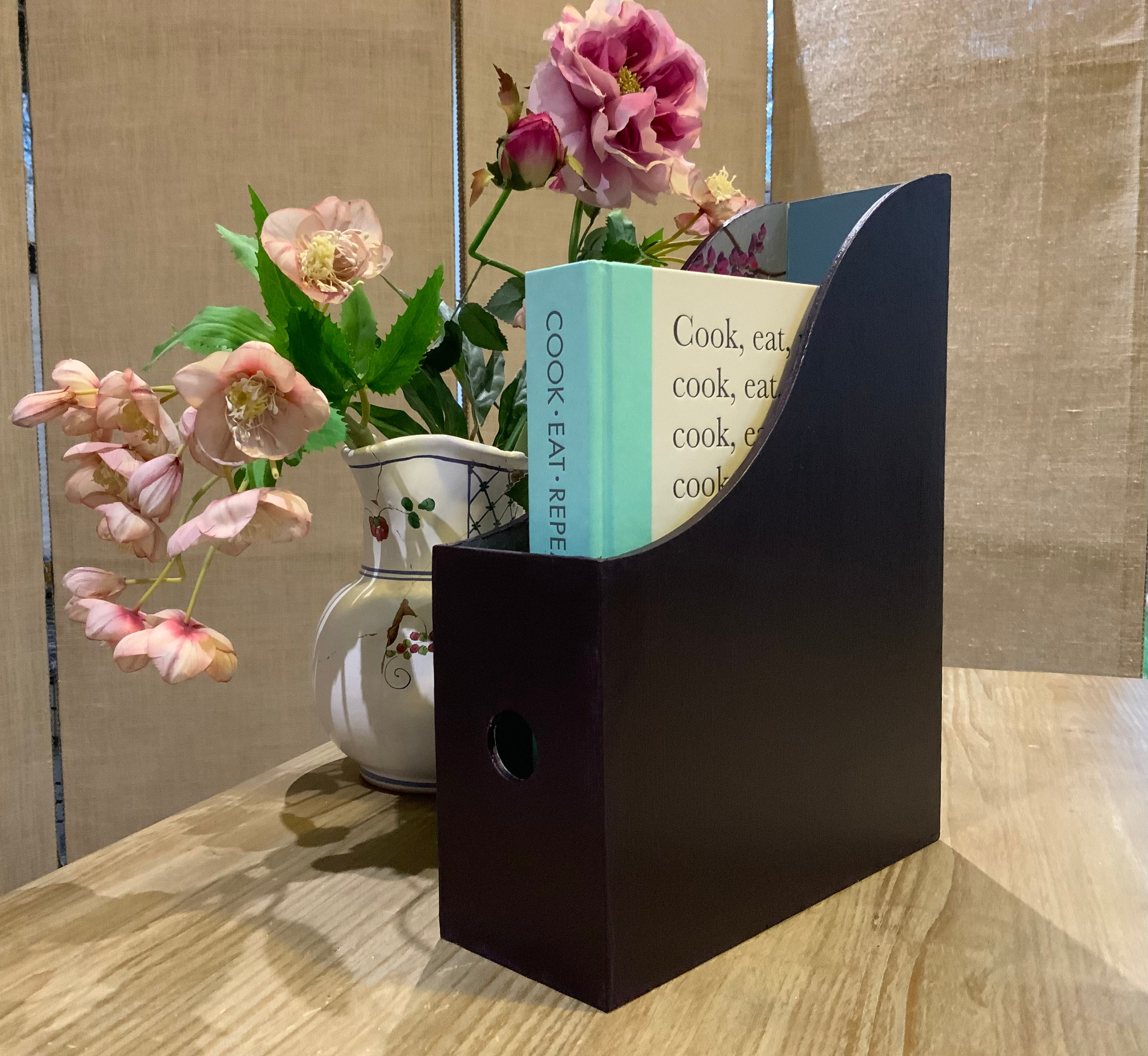 Magazine Box File. Solid Wood Hand Painted and Finished With - Etsy