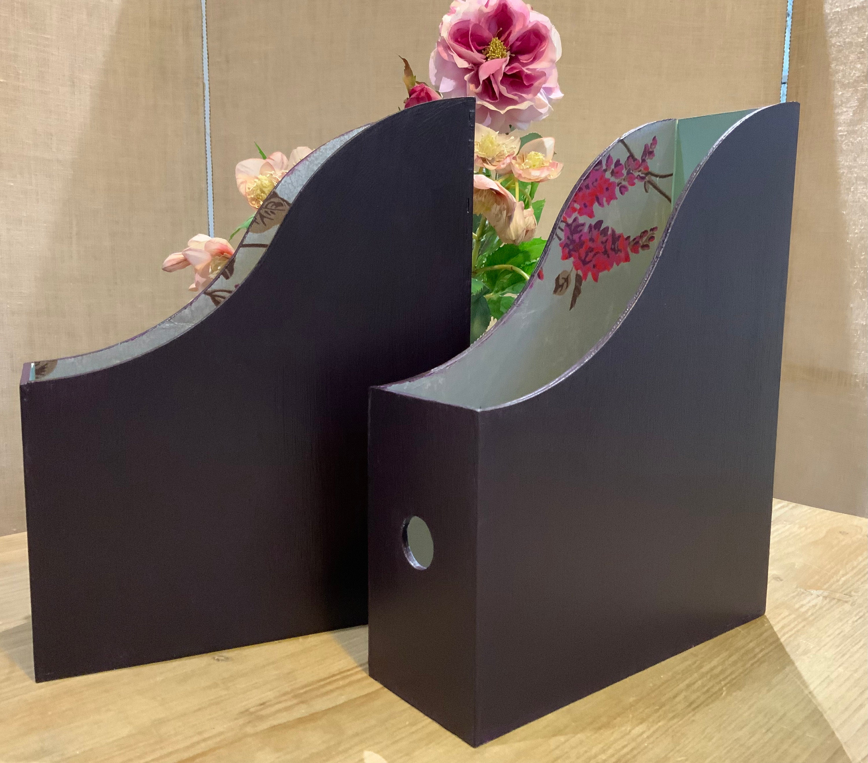 Magazine Box File. Solid Wood Hand Painted and Finished With - Etsy