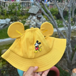 Toddler Embroided Mickey Mouse Bucket Hat, Disney Hat, - Etsy