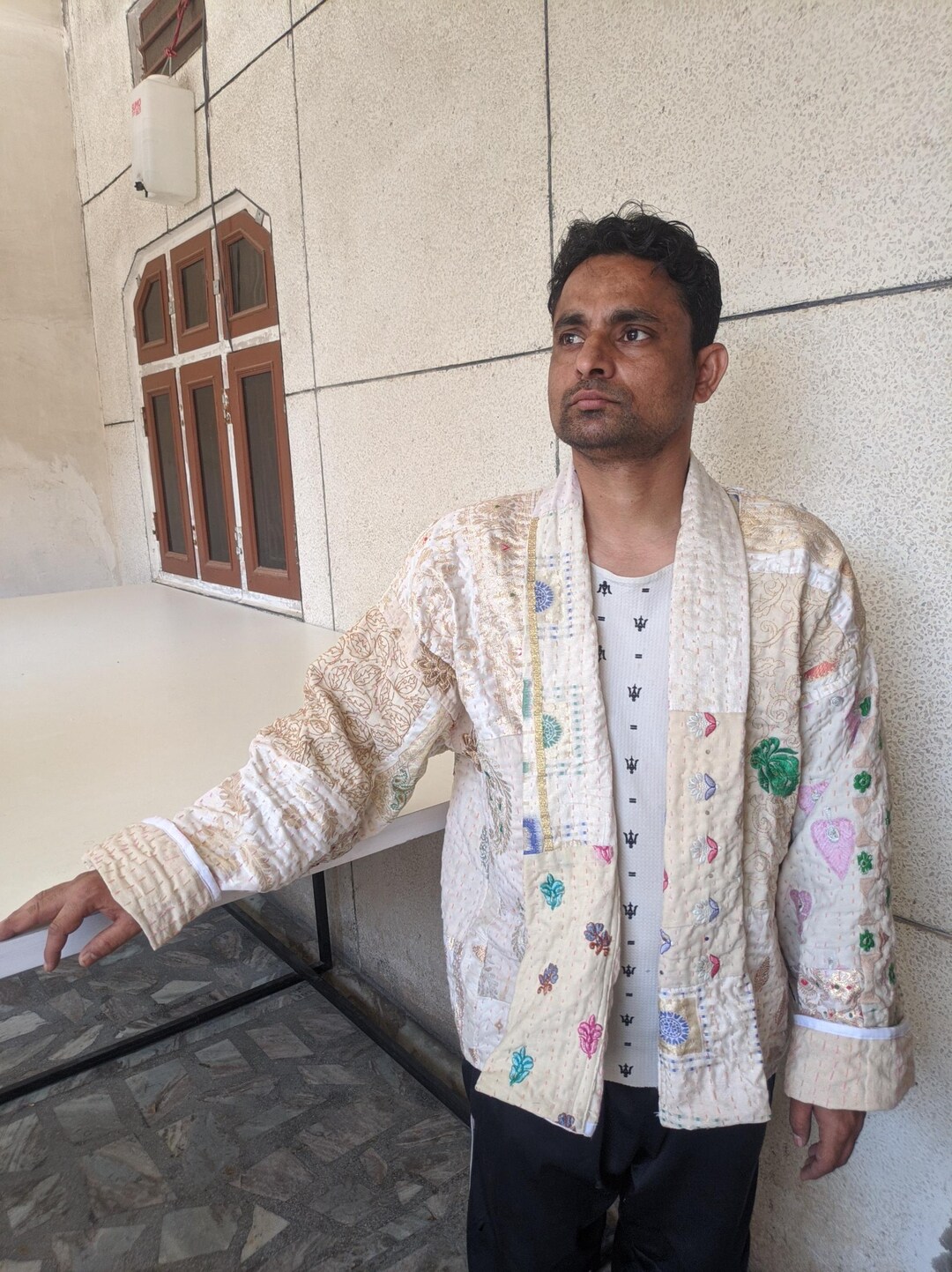 Khambadia Hand-embroidered Jacket, Traditional Indian Art, Unique ...