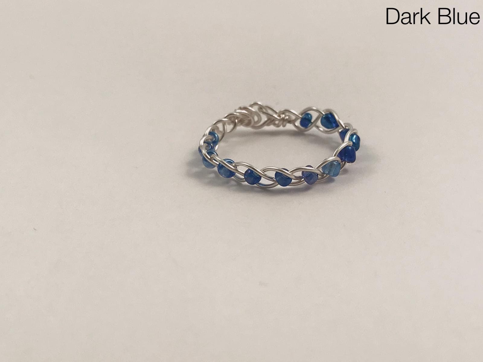 Handmade Wired Braided Bead Rings. Unique Weaved Rings | Etsy