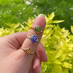 Handmade, Stunning Sea Glass Rings. Uniquely, Wire-wrapped Rings. - Etsy
