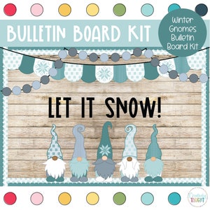 Winter Gnomes - January Bulletin Board Kit - Etsy