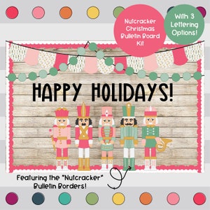 Nutcracker Christmas Christmas December Bulletin Board Kit - Etsy