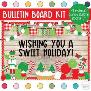 Christmas Candyland- Christmas - Winter - December Bulletin Board - Etsy