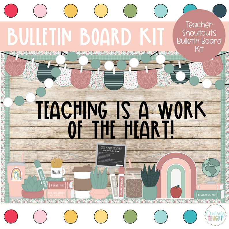 Teacher Appreciation Bulletin Board Kit - Etsy