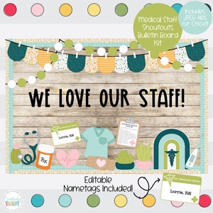 Medical Staff Shoutout Display Healthcare Heroes Nurse - Etsy