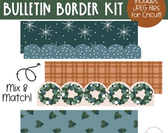 Christmas Gingerbread Theme Bulletin Board Borders - Etsy