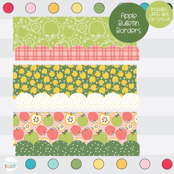 Apple Borders - Etsy