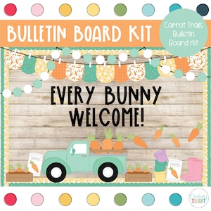 Carrot Trails- Easter Bulletin Board Kit - Etsy