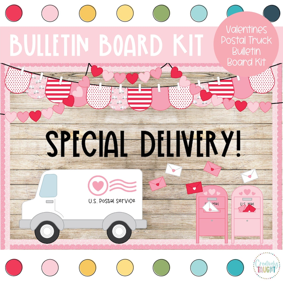 Postal Truck - Special Delivery - Valentines - February Bulletin Board ...