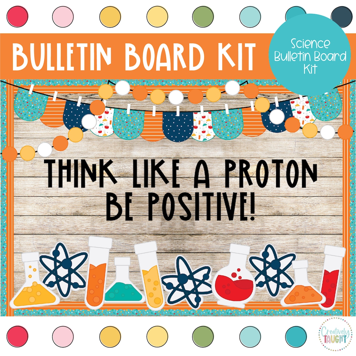 Science, Think Like a Proton - Lab - Science Bulletin Board - Etsy