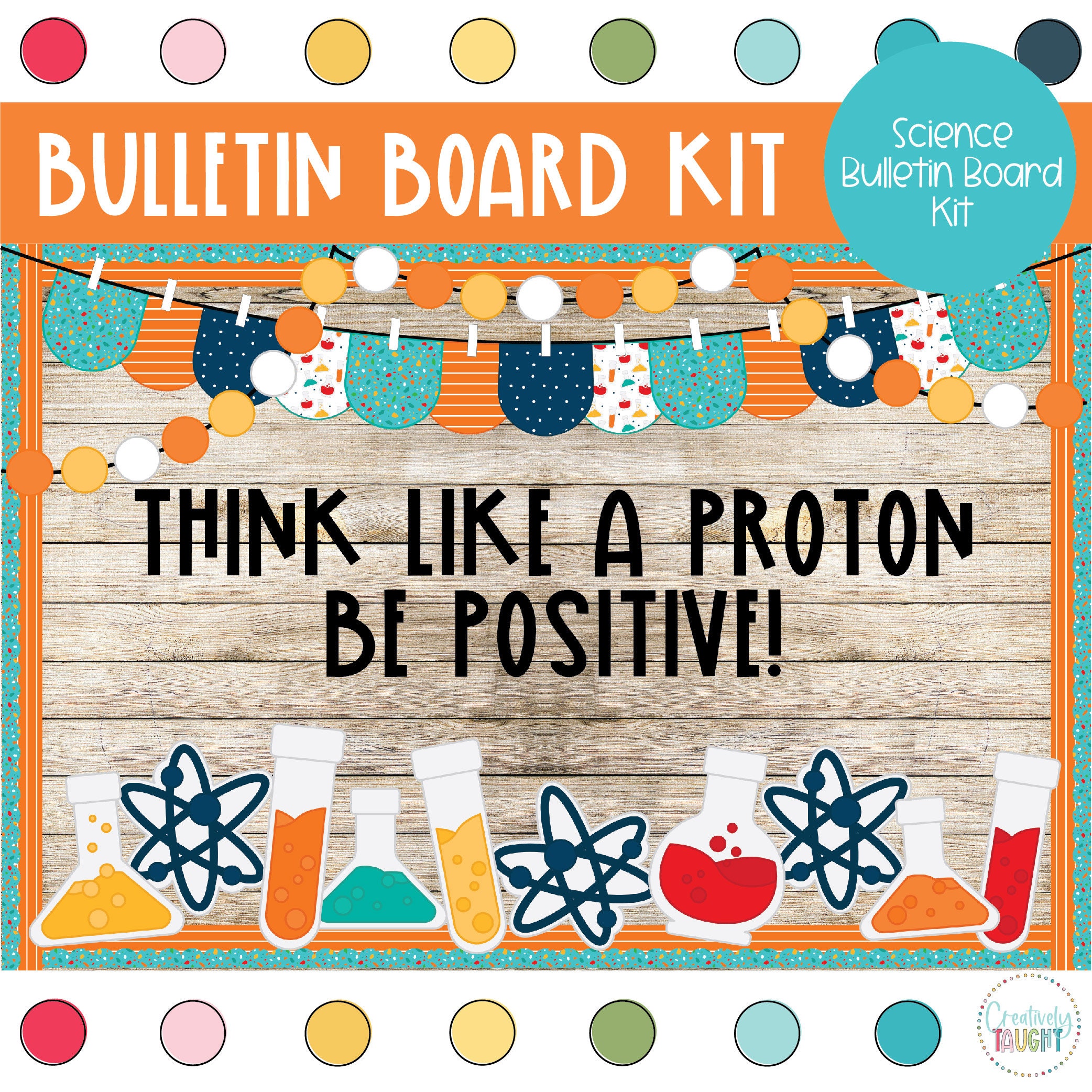 Science, Think Like a Proton - Lab - Science Bulletin Board - Etsy