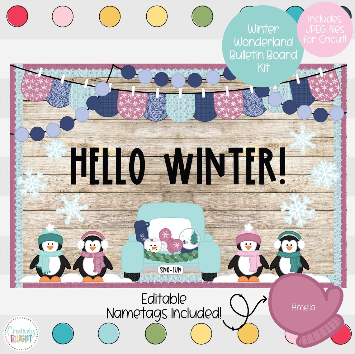 Winter Wonderland Penguins Winter December & January - Etsy