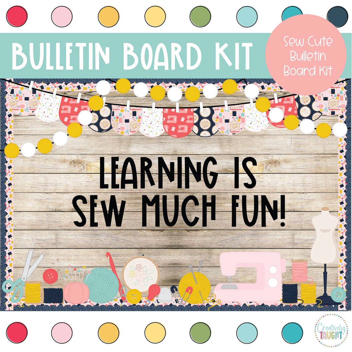 Sew Much Fun - Home Economics Bulletin Board Kit - Etsy