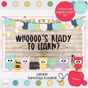 Boho Rainbow Back to School Bulletin Board Kit Easy and - Etsy