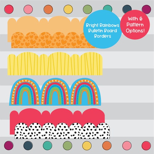 Printable Art Bulletin Board Borders Art Classroom Decor Art - Etsy