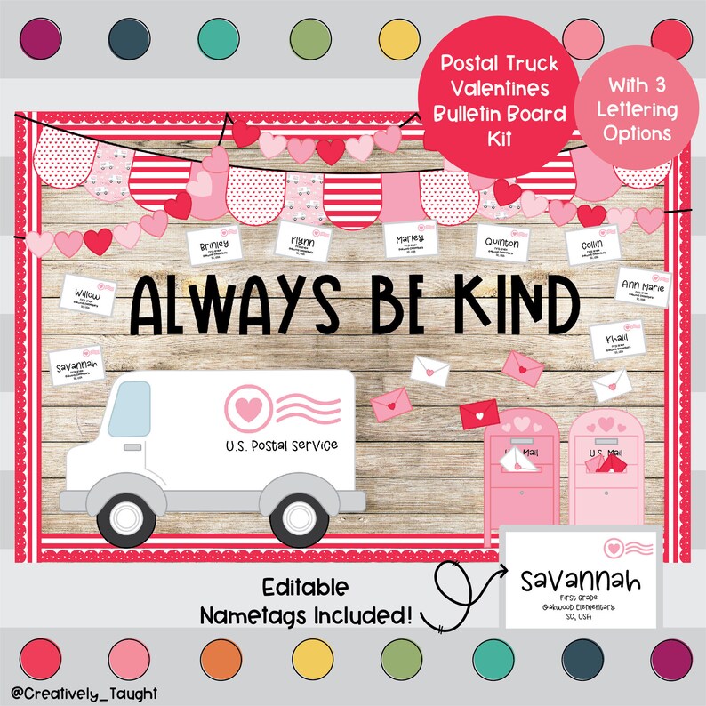 Postal Truck Special Delivery Valentines February | Etsy