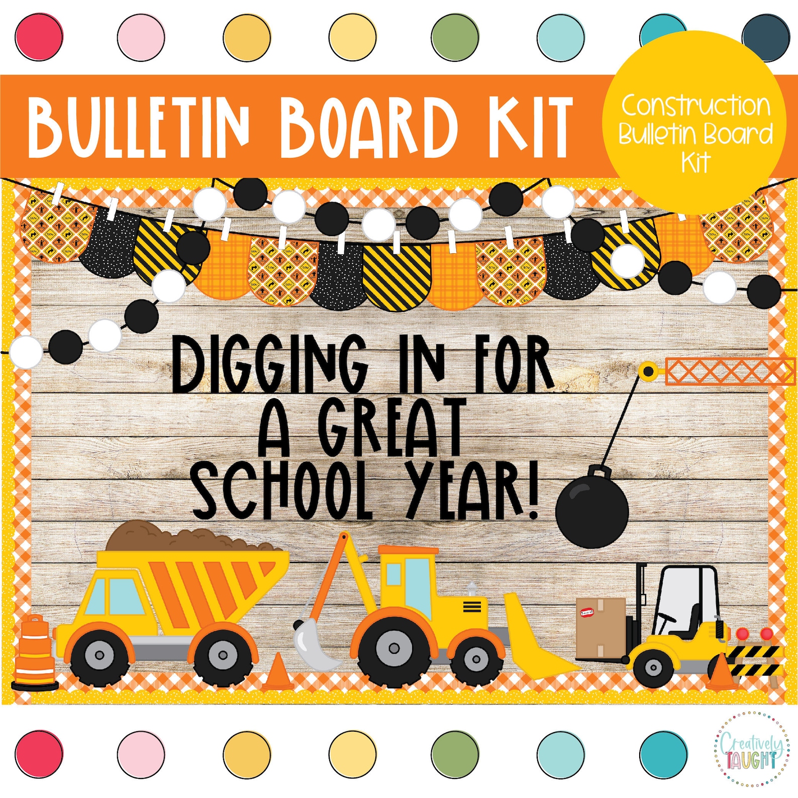 Construction Bulletin Board Kit - Etsy