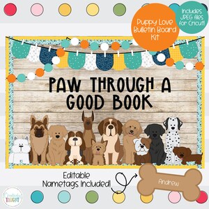 Puppy Love Puppy Bulletin Board Kit - Etsy