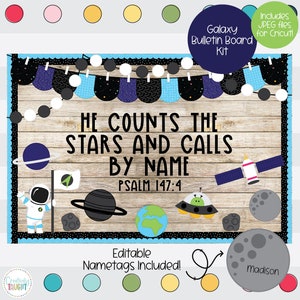 Galaxy Space Bulletin Board Kit - Etsy
