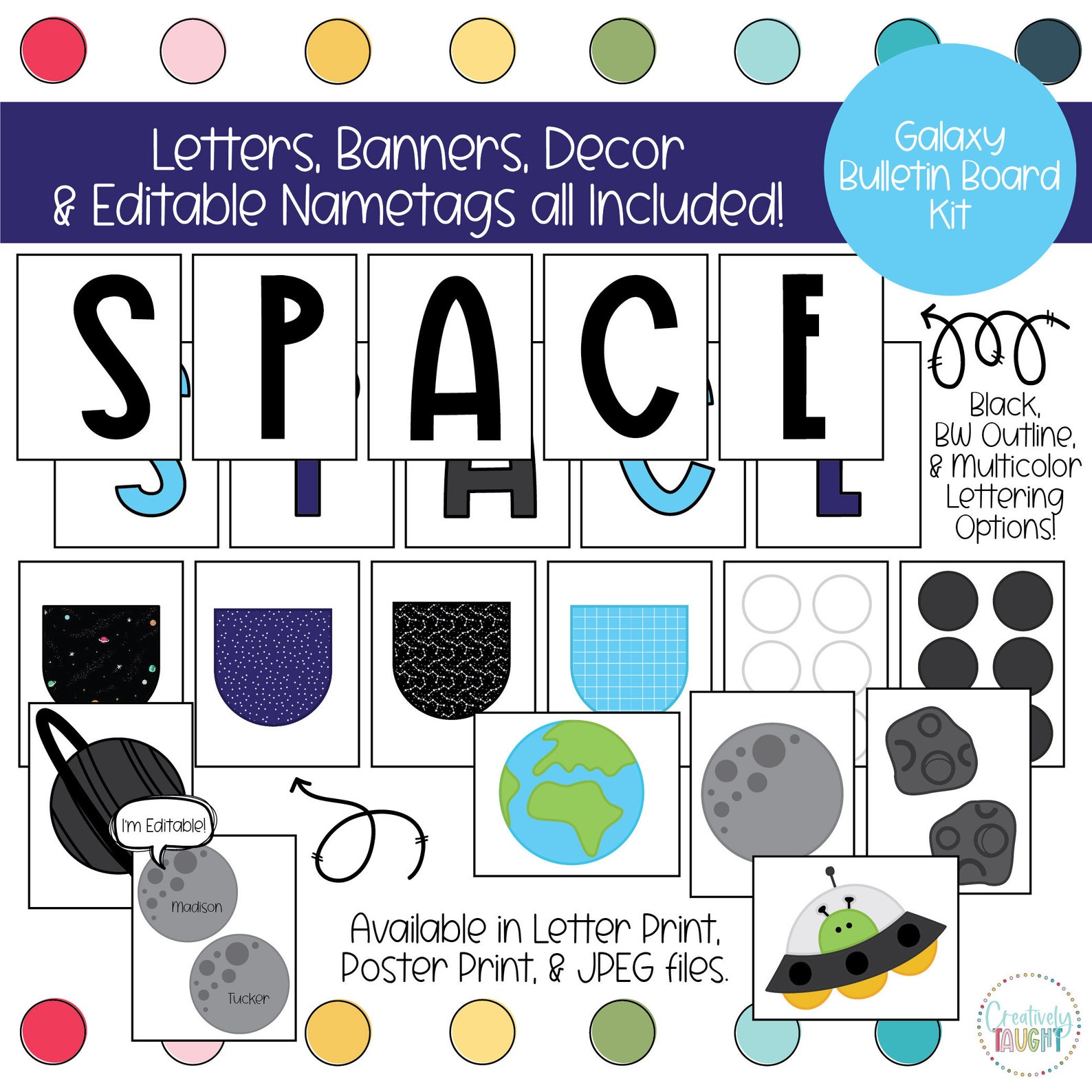 Galaxy - Space Bulletin Board Kit - Etsy