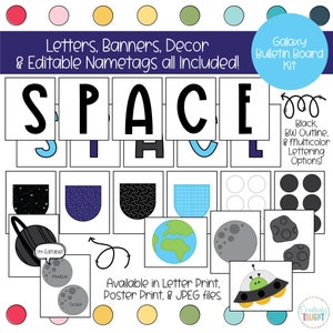 Galaxy - Space Bulletin Board Kit - Etsy
