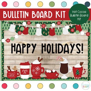 Hot Cocoa - Christmas - December Bulletin Board Kit - Etsy
