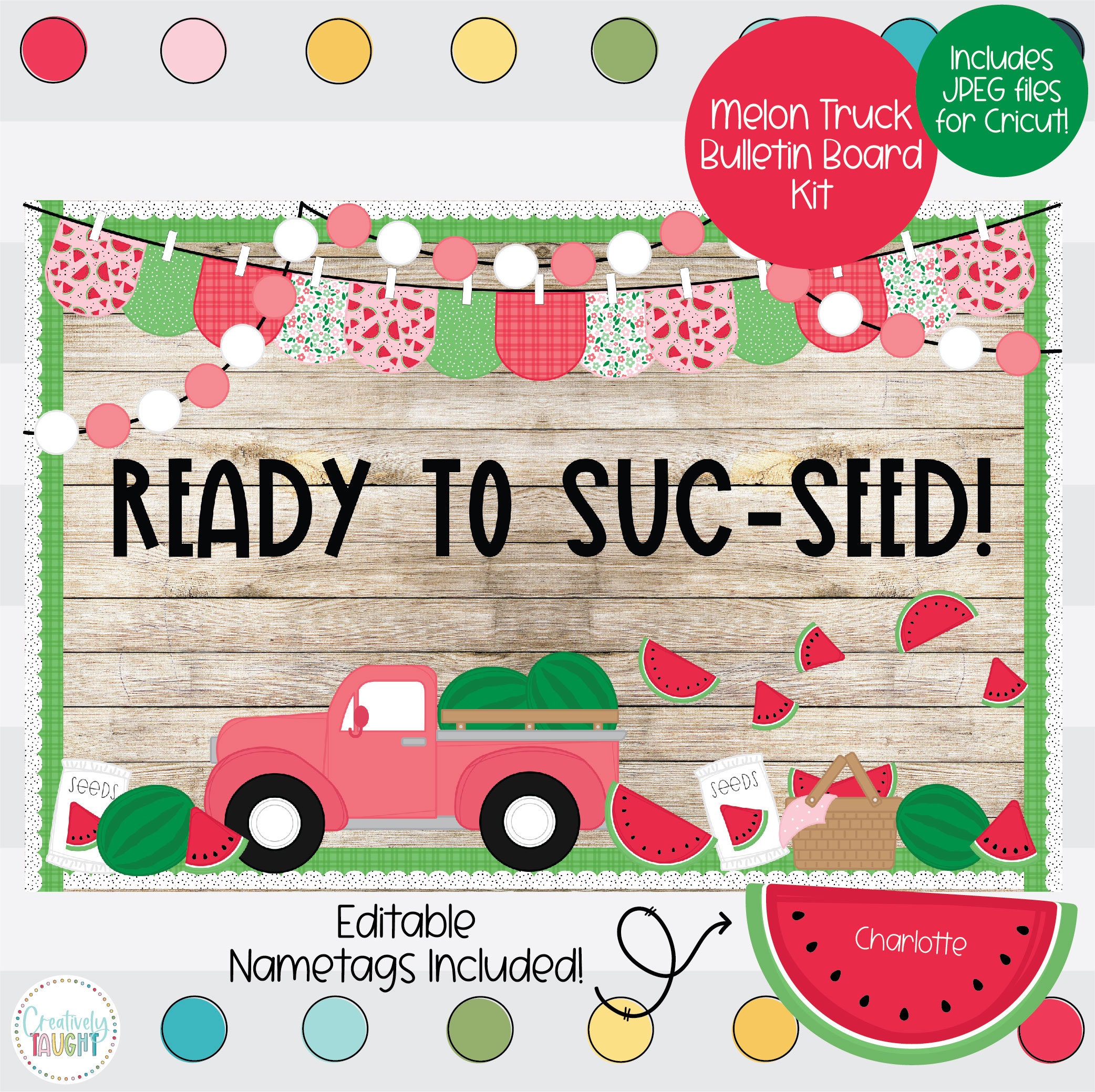 One in a Melon Summer Truck Bulletin Board Kit - Etsy