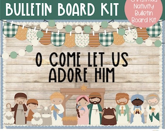 Teachers School Bulletin Board for School Classrooms/nativity/christmas ...