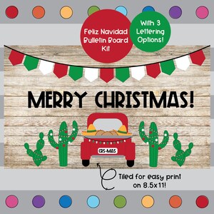 Feliz Navidad Ethnic Christmas Bulletin Board | Etsy