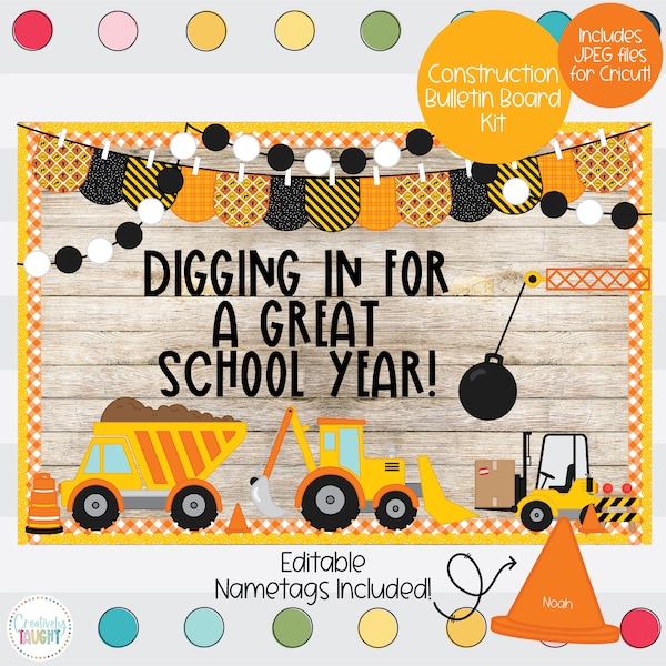 Construction Themed Bulletin Board - Etsy