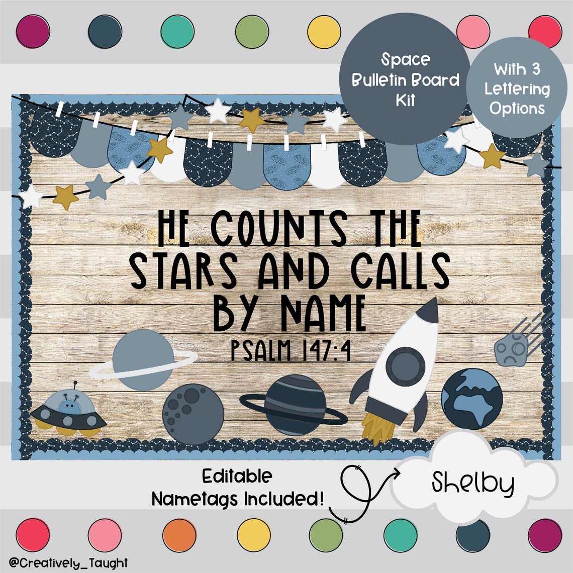 Space Planets Science Bulletin Board Kit | Etsy