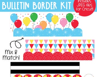 Circus Animals Bulletin Board Borders and Banners L Bulletin Board Kit ...