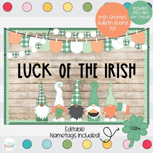 Printable St. Patrick's Day Bulletin Board Set for - Etsy