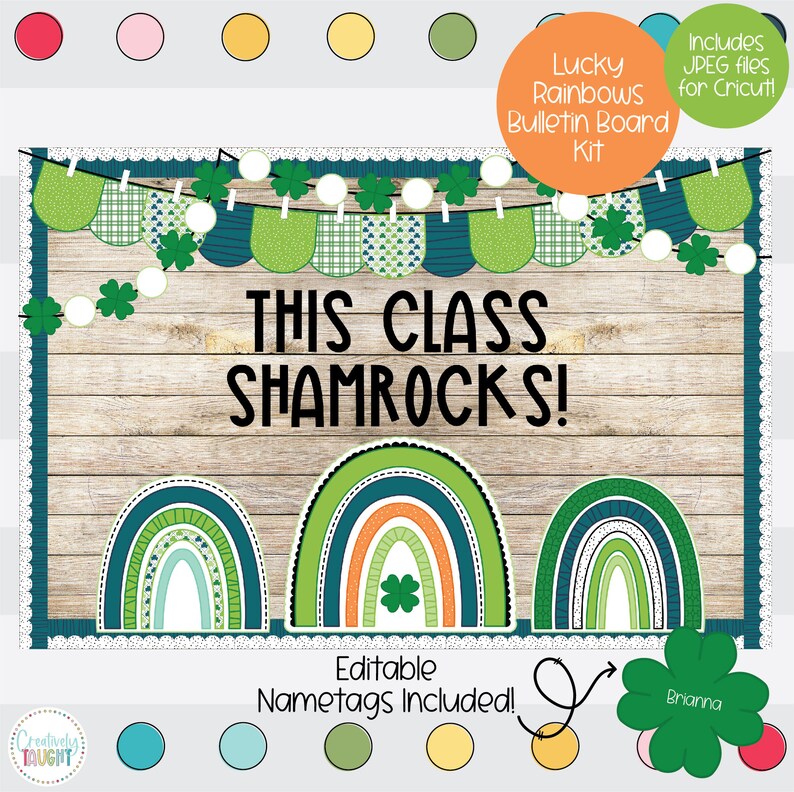 Cutest Clovers in the Patch St. Patricks Day Bulletin Board - Etsy