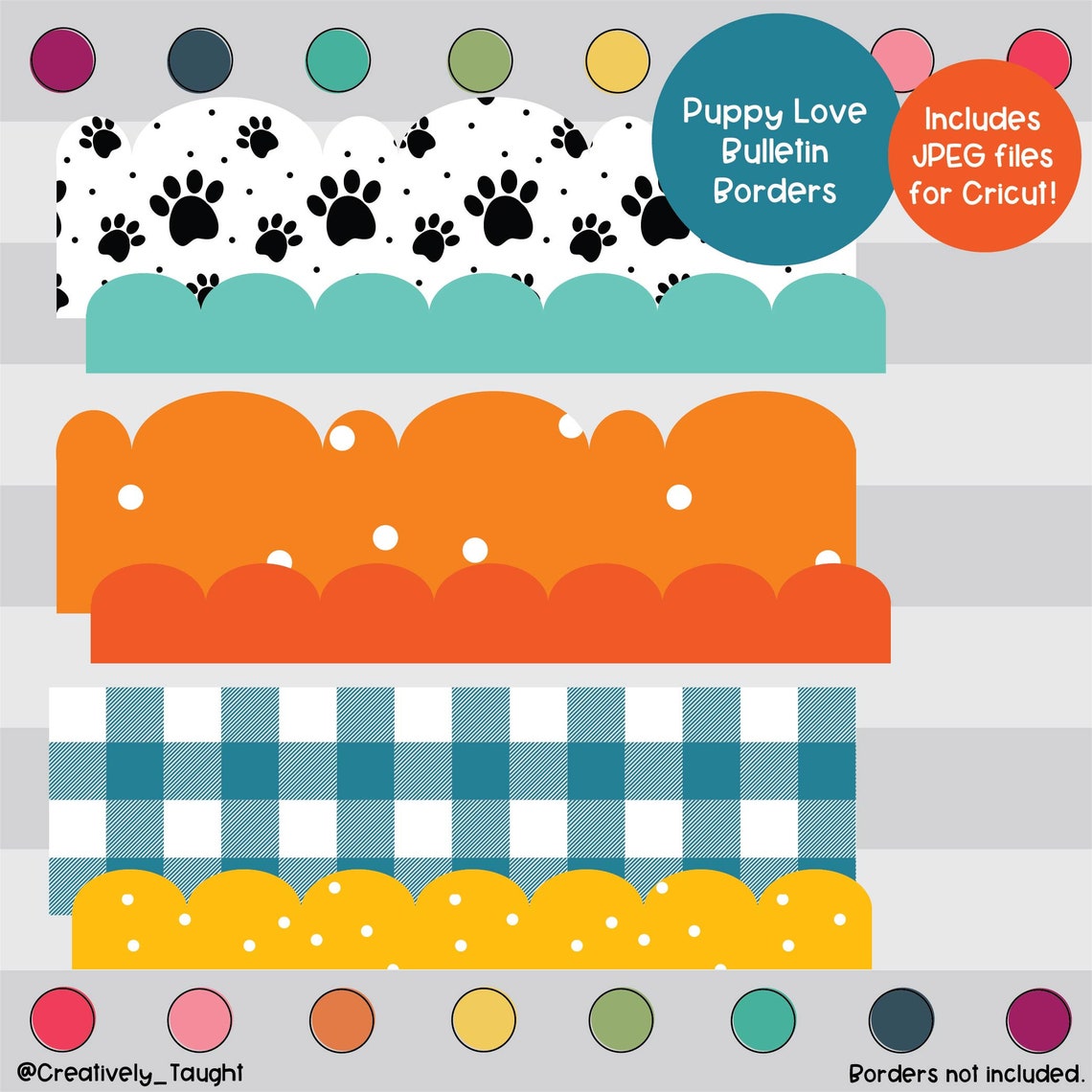 Puppy Love Back to School Bulletin Board Borders - Etsy