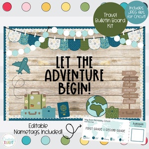 World Travel Geography Travel Classroom Theme Bulletin - Etsy