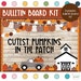 Pumpkins at the Barn - Fall - Thanksgiving - Bulletin Board Kit - Etsy