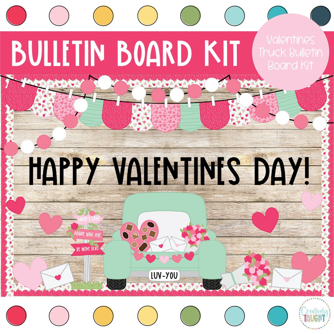 Special Delivery- Valentines Truck - February Bulletin Board Kit - Etsy