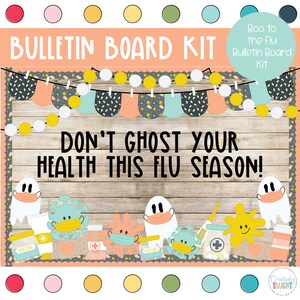 Boo to the Flu - Healthcare - Nursing- Health Bulletin Board Kit - Etsy