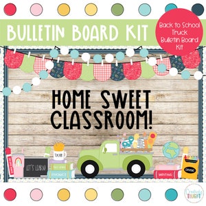 Back to School Truck Bulletin Board Kit - Etsy