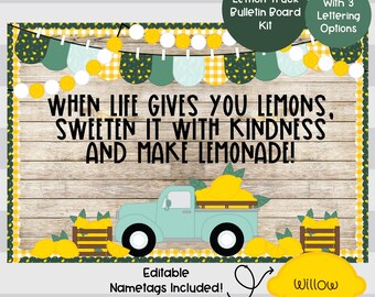 Lemon Bulletin Board - Etsy