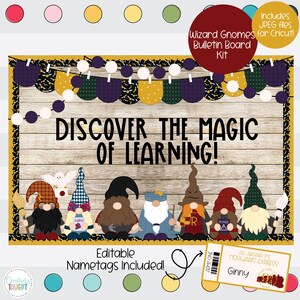 Wizard Gnomes Bulletin Board Kit - Etsy