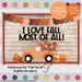 Fall Floral Truck Fall Fall Themed Bulletin Board Kit | Etsy